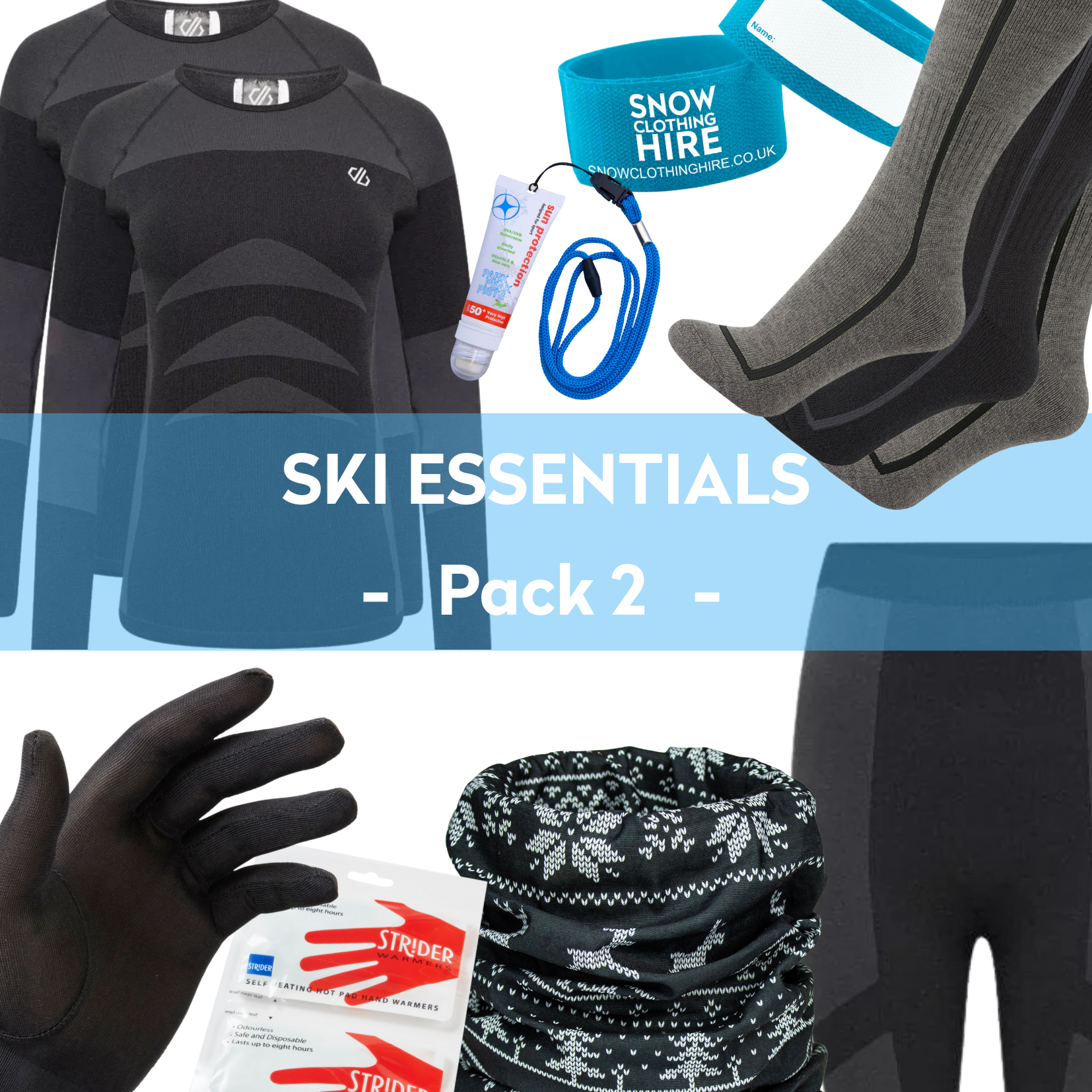 Ski Kit Essentials Pack 2 – Adventure Kit Hire